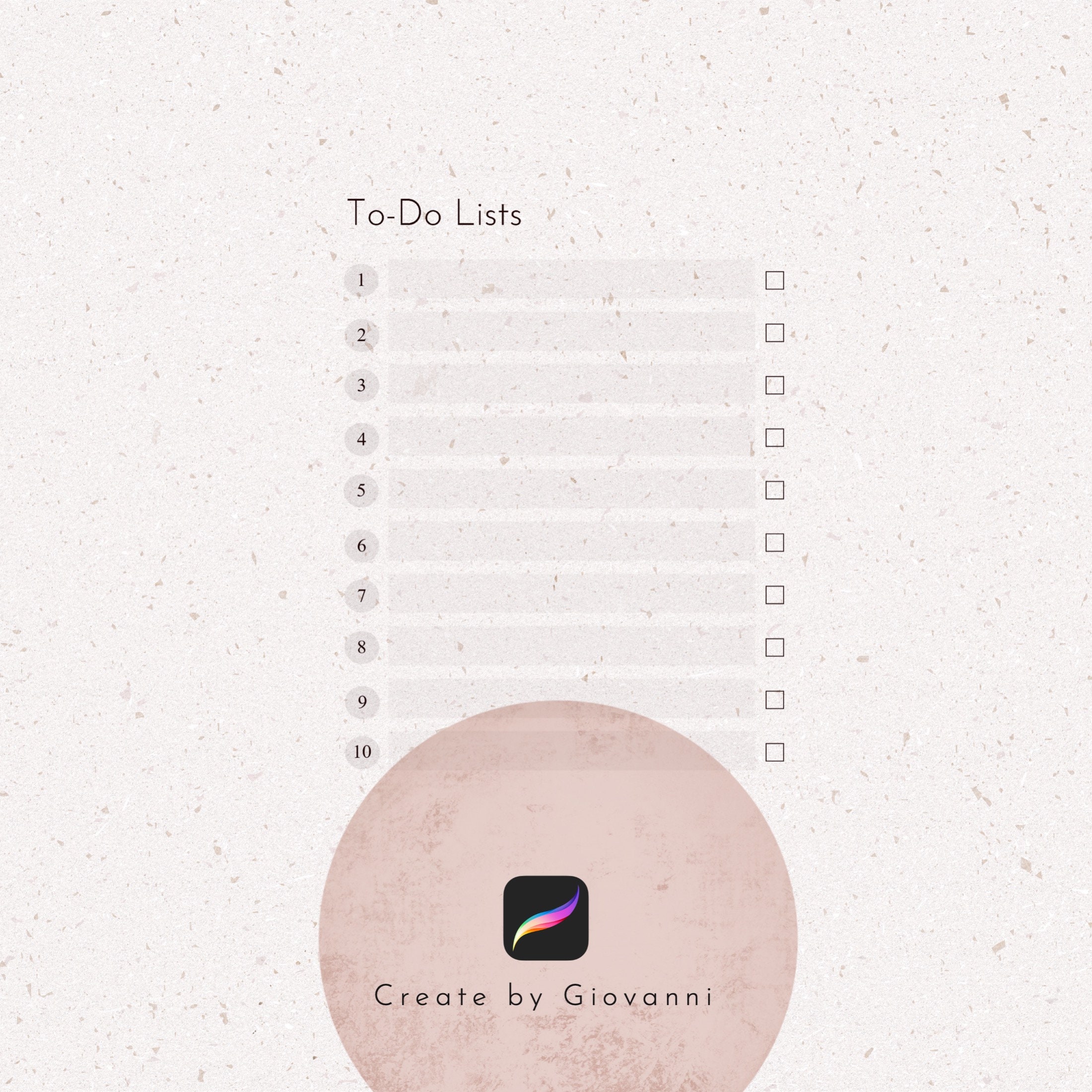 Week Note Procreate Brushset, Procreate Brush, Weekly, Daily Template ...