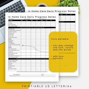 Daily Progress Note Templates for In-home Care - Patients & Nursing ...