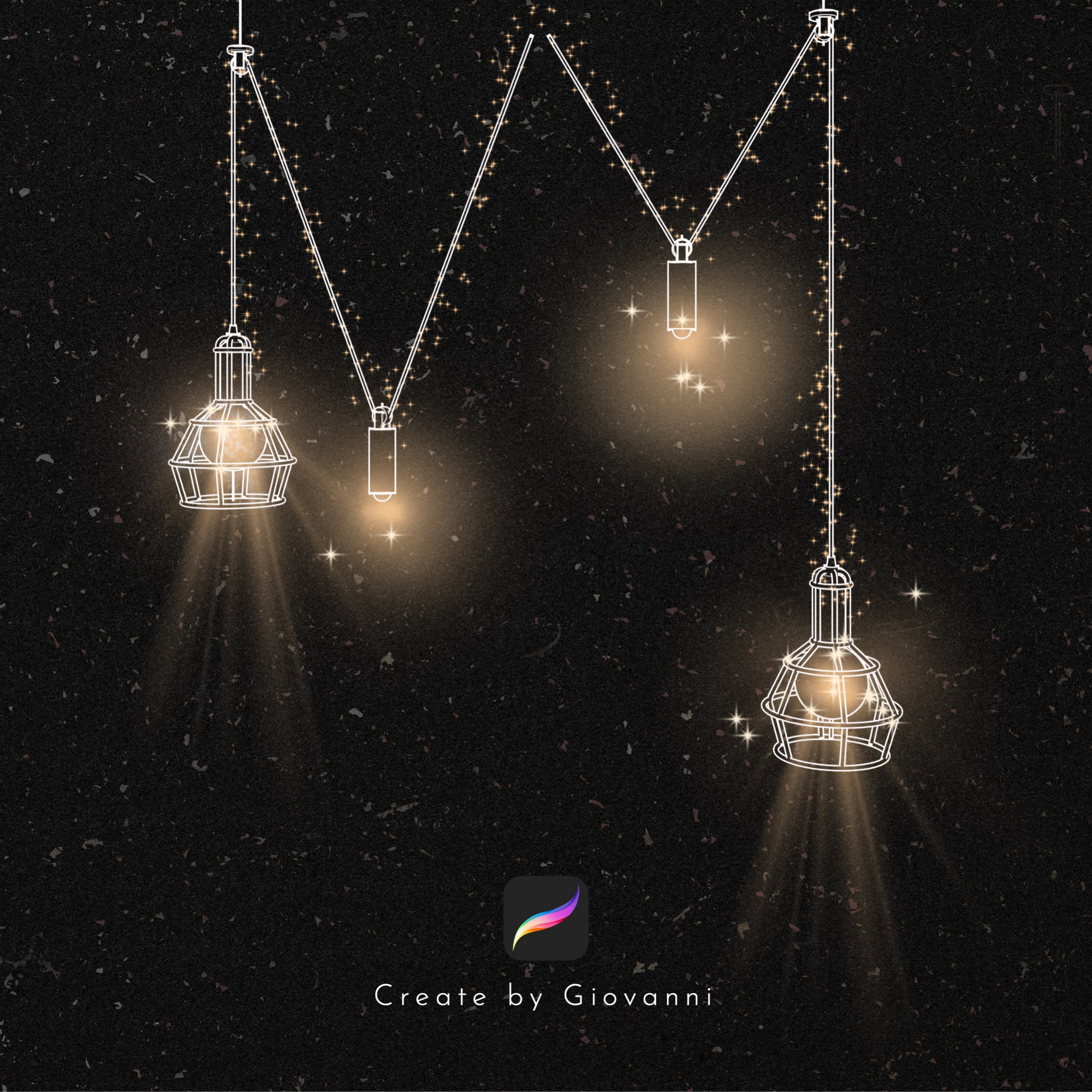 35 Procreate Light Effect Brush Light Ray Light Sparkle - Etsy