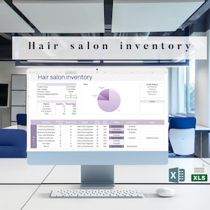 Hair Salon Inventory List Template, Excel Template, Auto-calculating ...