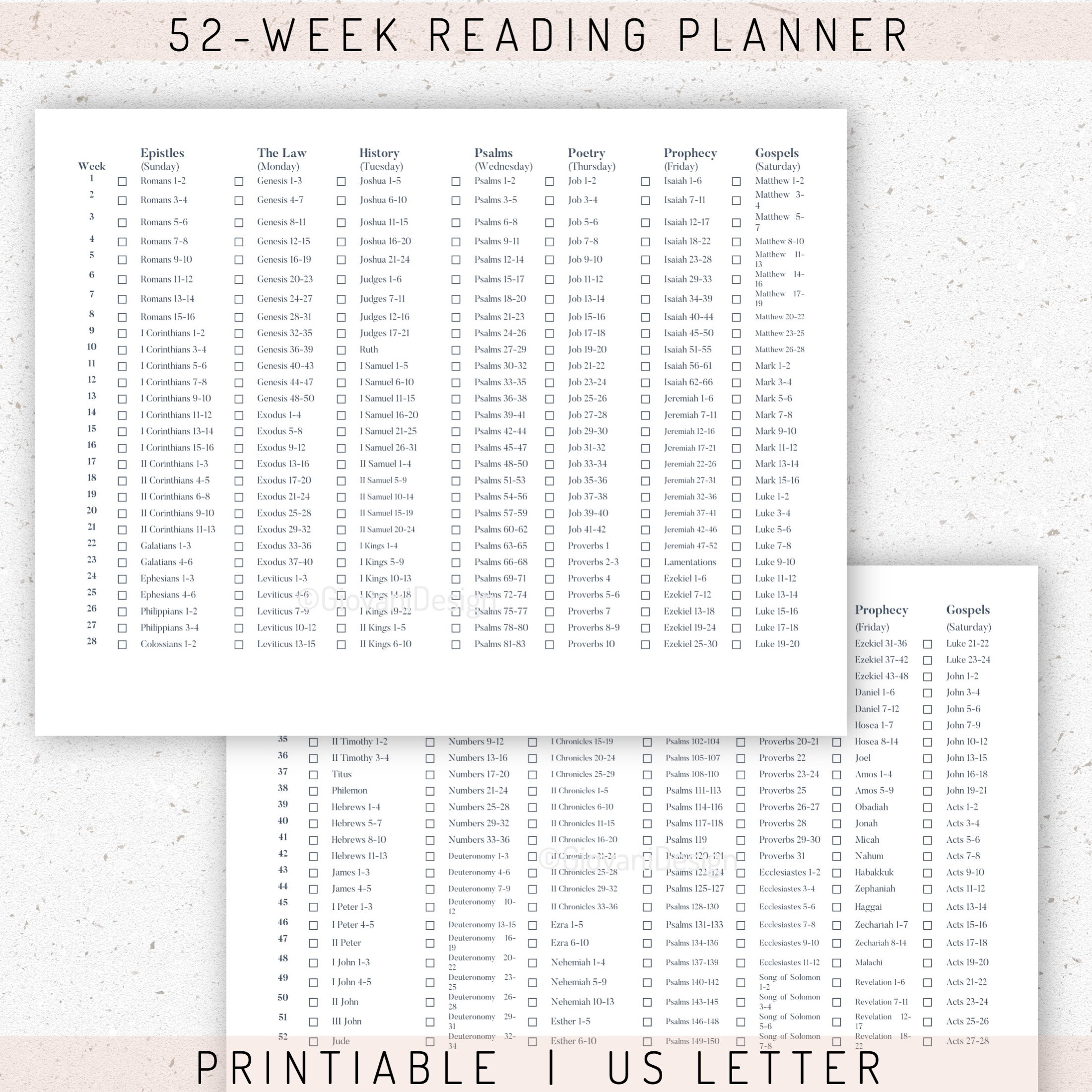 52 Week Bible Reading Plan