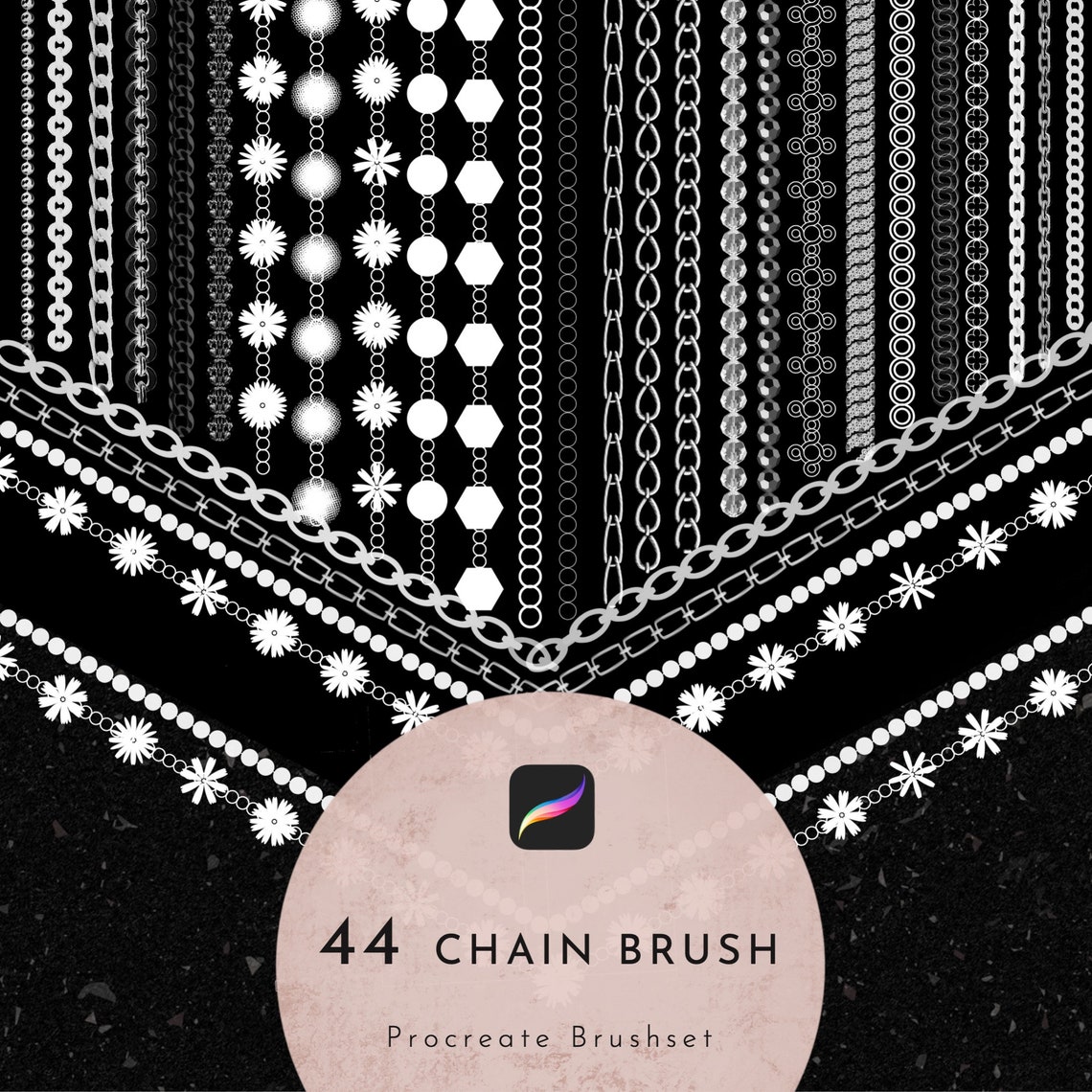 44 Procreate Chain Brushes Jewelry Bracelet Hi-res - Etsy