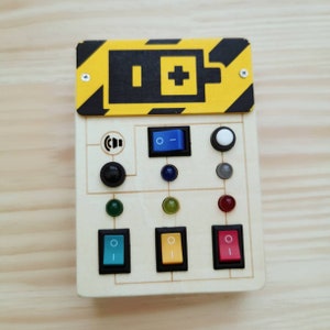 Light Sensory Board Switch Box LED With Colored Buttons Light Busy ...