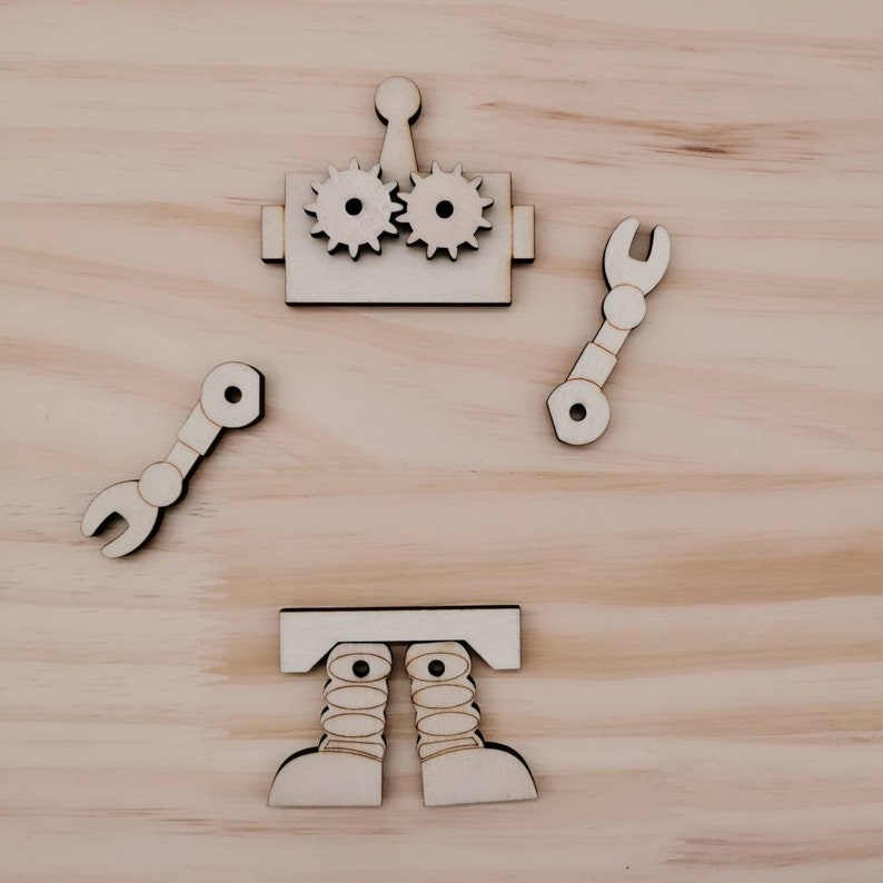 Gear Robot for Busy Board Details/create Own Robot Set Board Parts/diy ...
