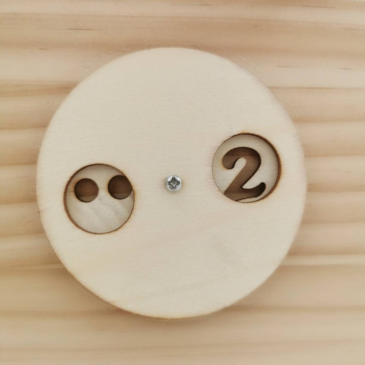 Wooden Rotating Circle With Numbers for Busy Board/busy Board - Etsy