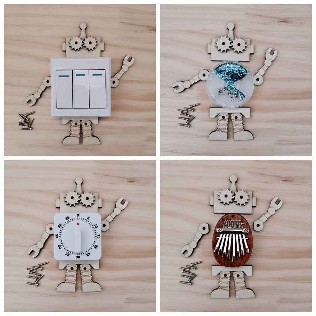 Gear Robot for Busy Board Details/create Own Robot Set Board Parts/diy ...