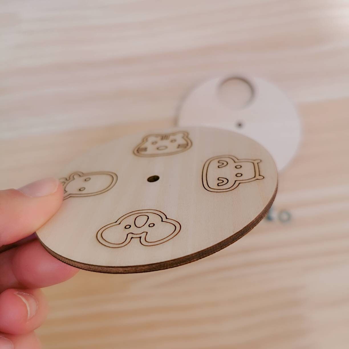 Wooden Rotating Circle With Numbers for Busy Board/busy Board - Etsy