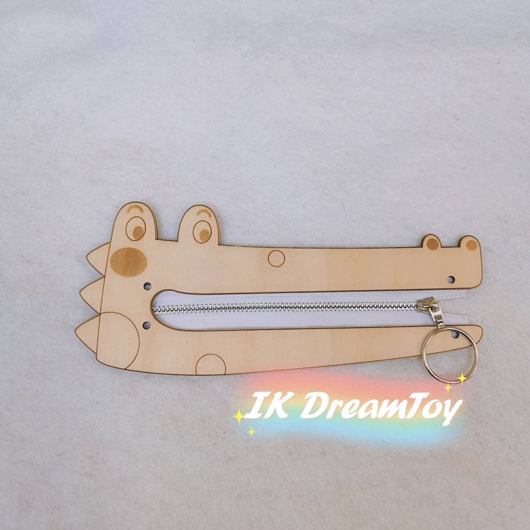Alligator Zipper for Busy Board/toddler/diy Busy Board Element ...