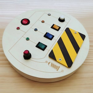 Light Sensory Board Switch Box LED With Buttons Dimmer Light Busy Board ...