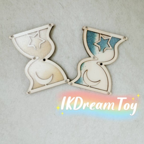 Wooden Moon Star Sand Clock/hourglass/busy Board Details/diy - Etsy