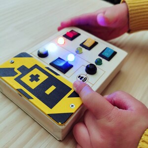 Light Sensory Board Switch Box LED With Colored Buttons Light Busy ...