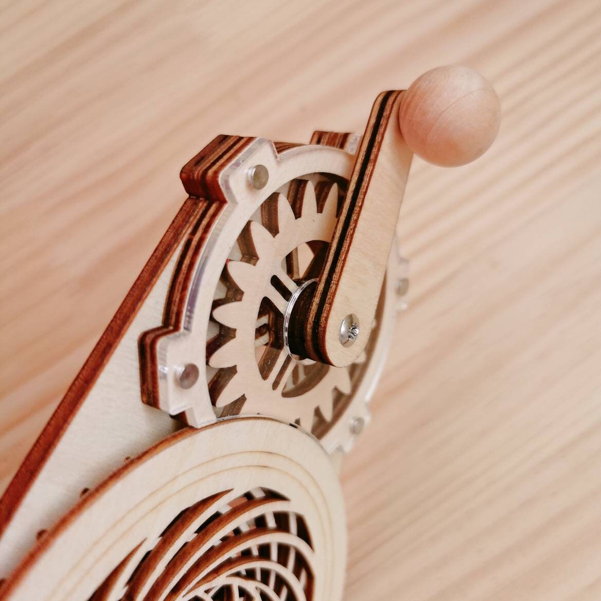Wooden Gears With Handle for Busy Board Details/gear DIY Busy Board ...