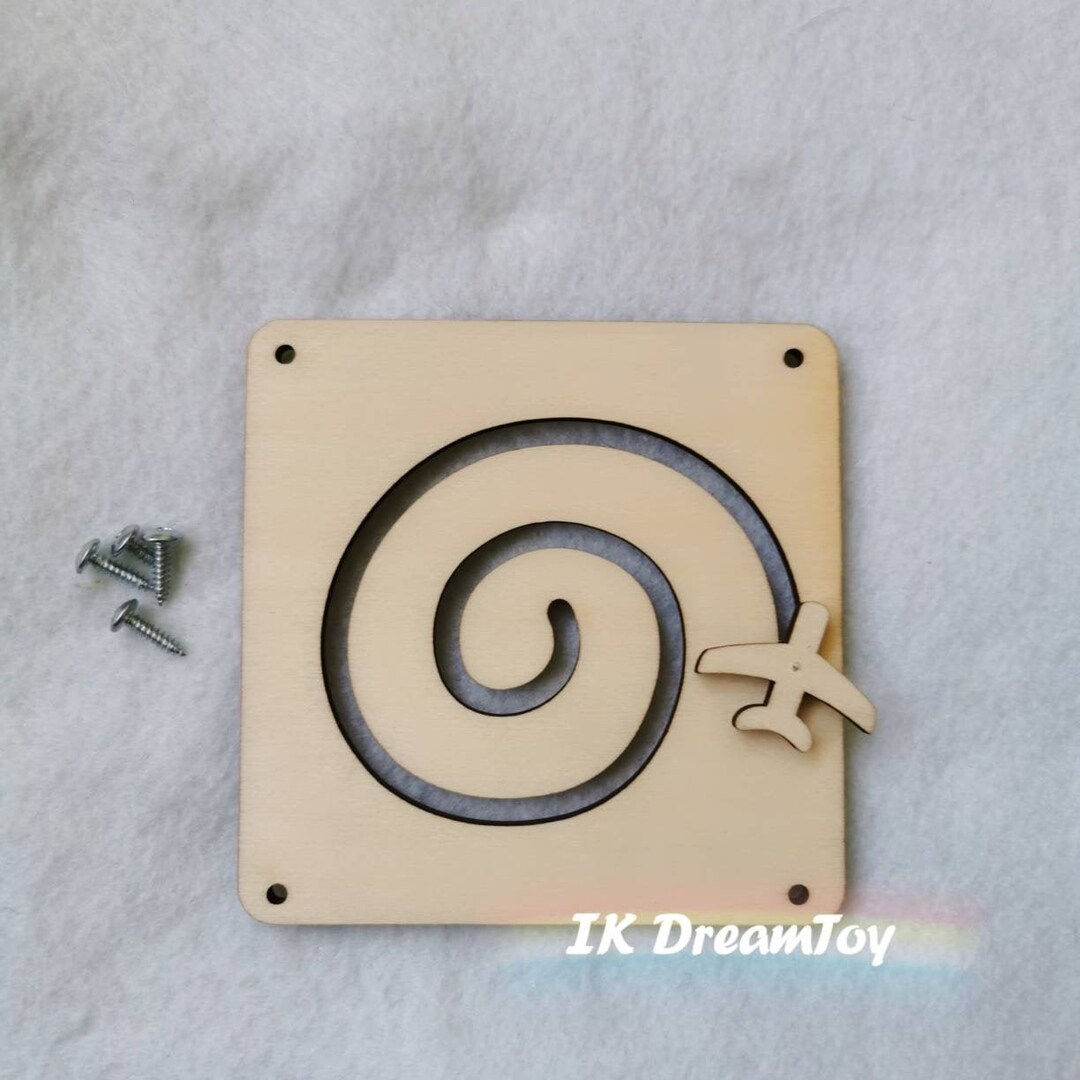 Labyrinth With Airplane Busy Board/rocketship Space Maze Laser Cut Busy ...