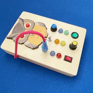 Light Sensory Board Switch Box LED With Colored Buttons Light Busy ...