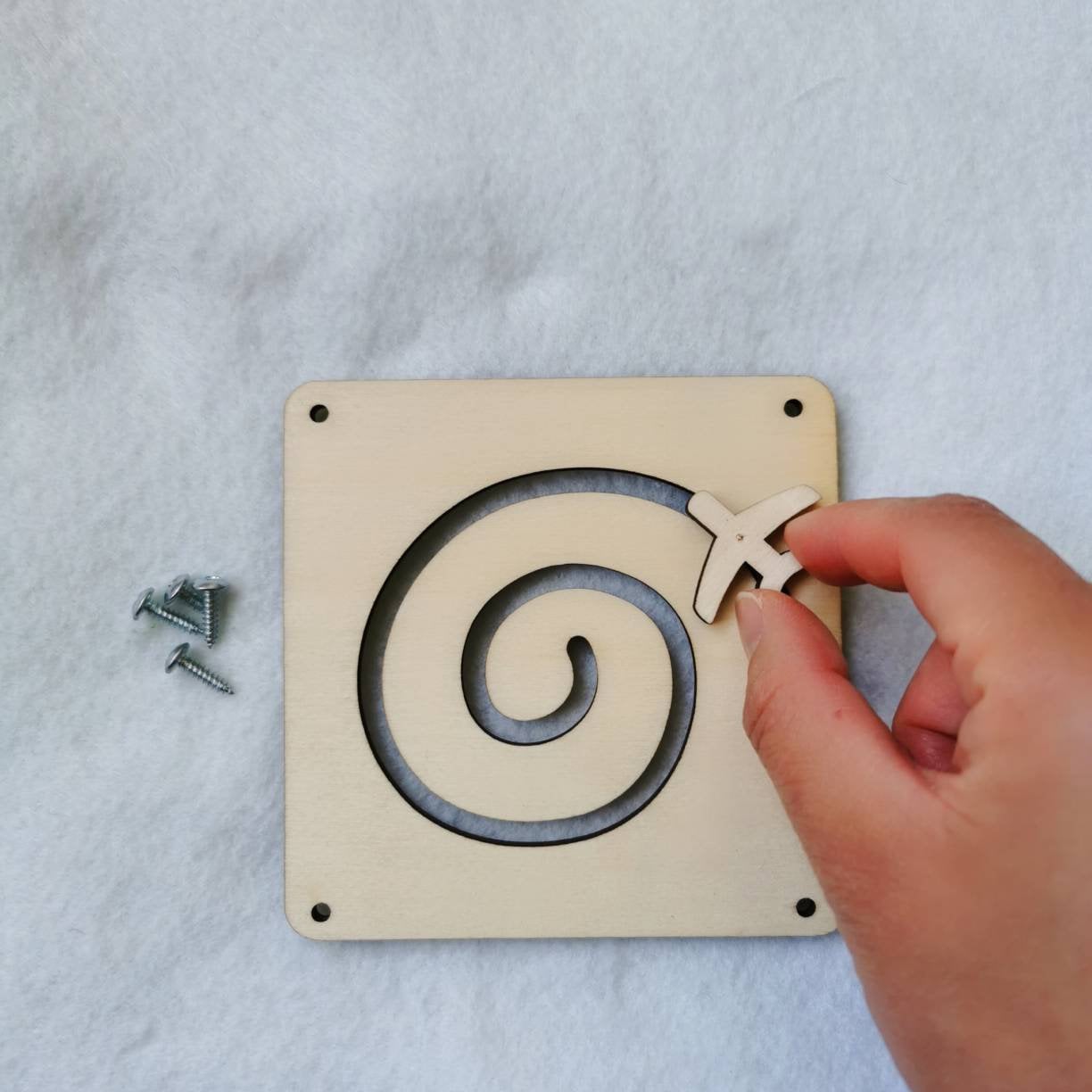 Labyrinth With Airplane Busy Board/rocketship Space Maze Laser Cut Busy ...