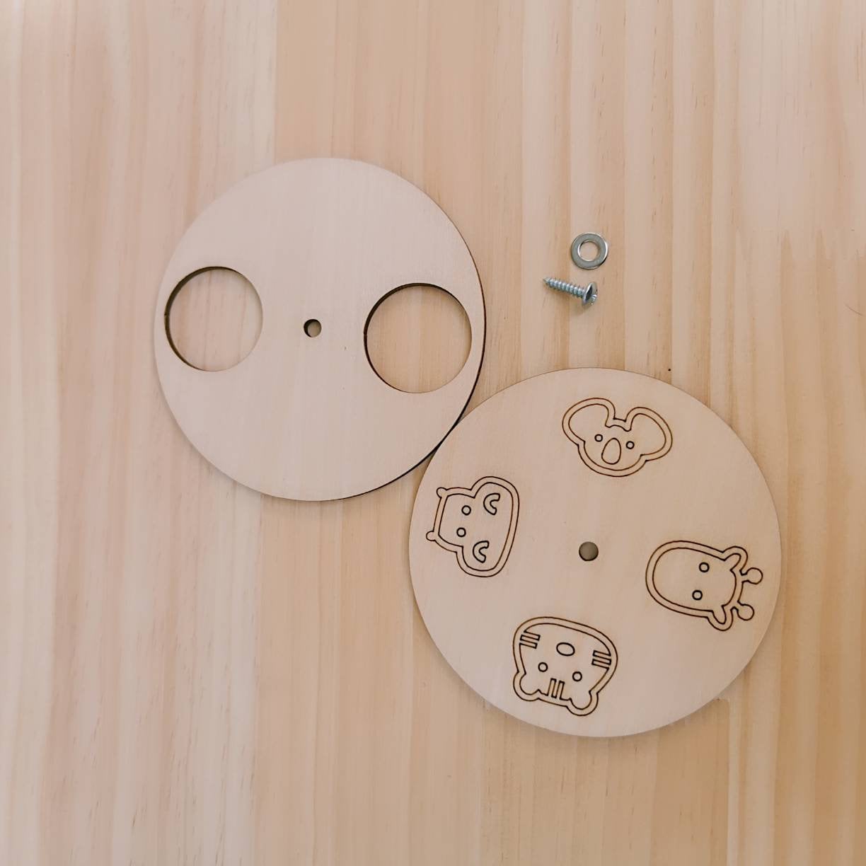 Wooden Rotating Circle With Numbers for Busy Board/busy Board - Etsy