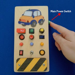 Light Sensory Board Switch Box LED With Colored Buttons Light Busy ...