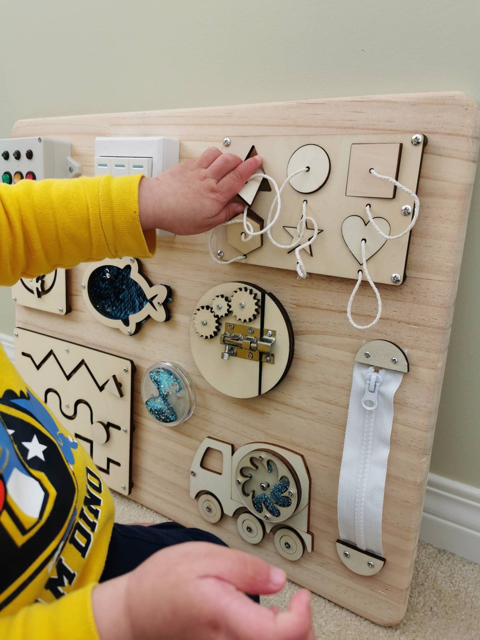 Wooden Shapes Puzzle for Busy Board/busy Board Details/diy Busy Board ...