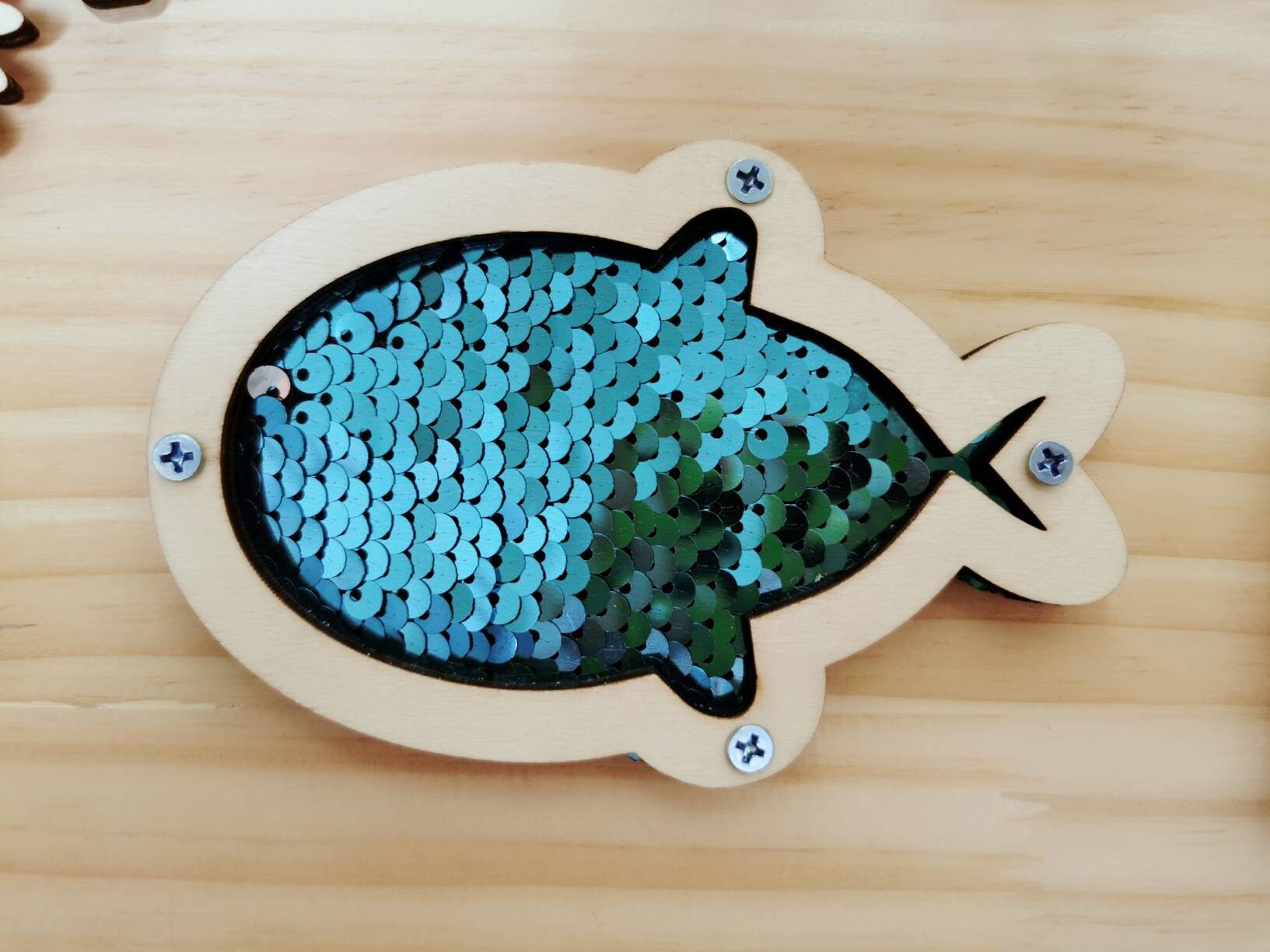 Flip sequin fish shape for Busy board details/Dinosaur | Etsy