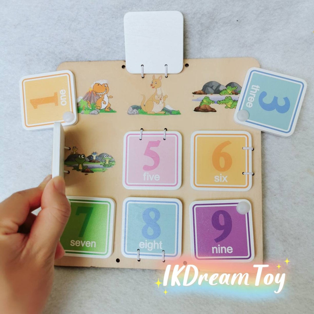 Numbers Learning Busy Board/kid Counting Sensory Busy Board Details/diy ...