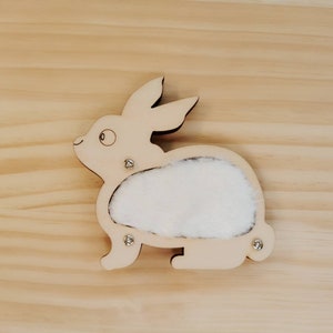 Bunny Wood Shape for Busy Board Details/rabbit Sensory Busy Board Parts ...