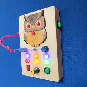 Light Sensory Board Switch Box LED With Colored Buttons Light Busy ...