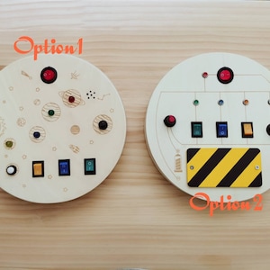 Space Light Sensory Board Switch Box LED Buttons Light Busy Board Parts ...