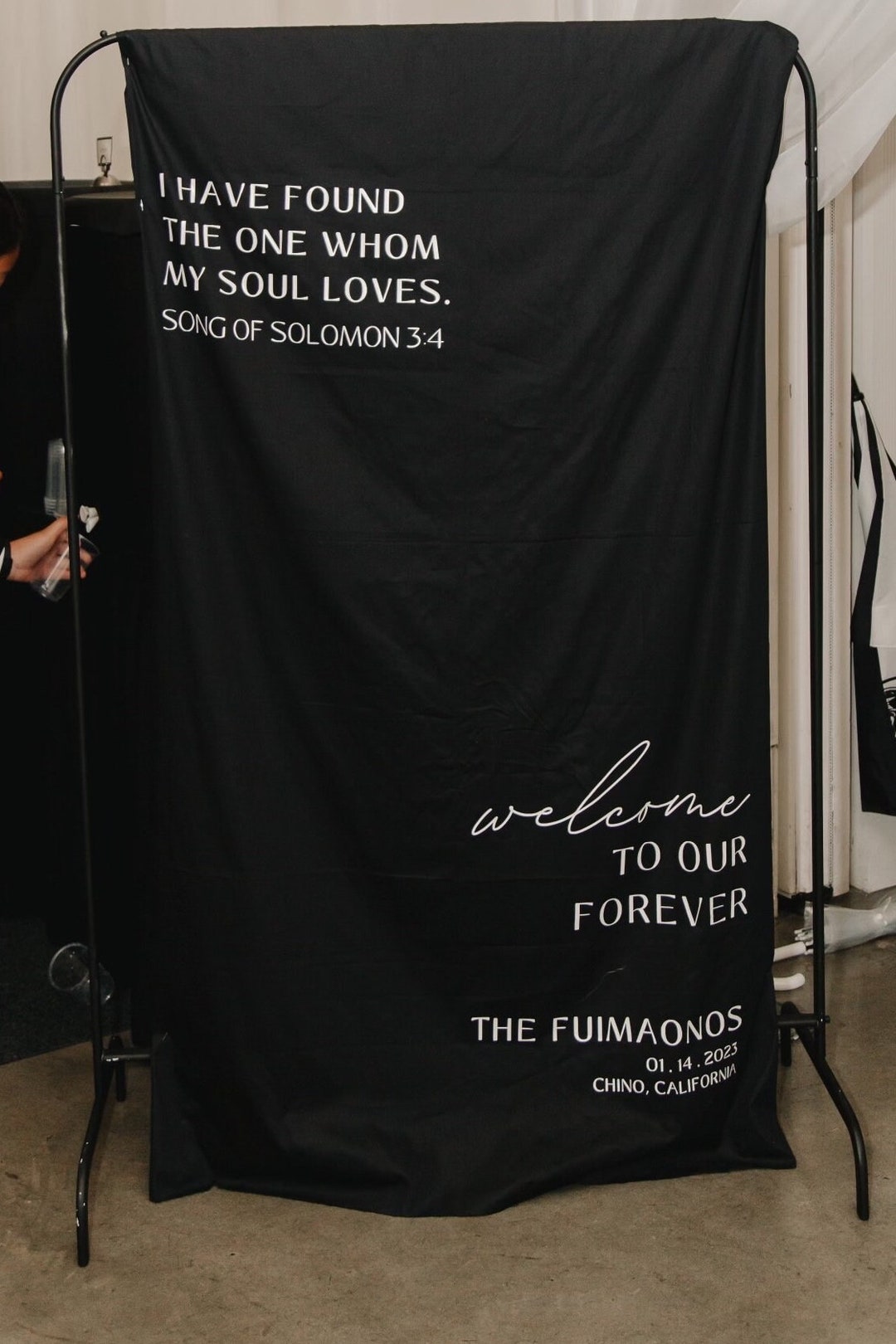 Large Fabric Welcome Sign - Etsy