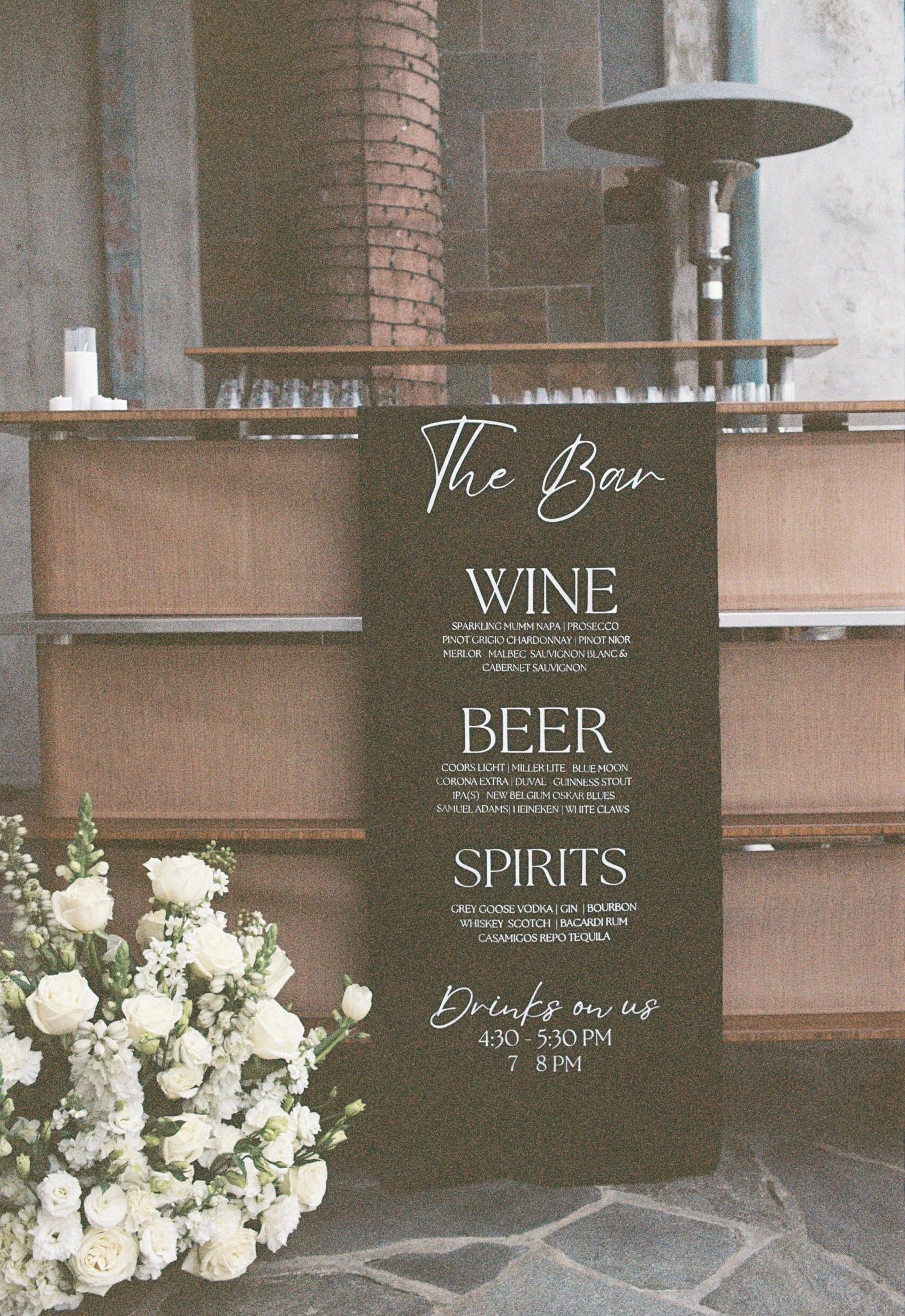 Fabric Bar Menu, Fabric Sign - Etsy