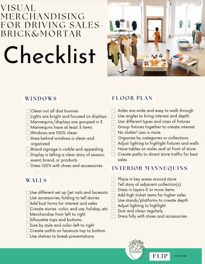 Ultimate Visual Merchandising Checklist for Boosting Boutique Sales - Etsy