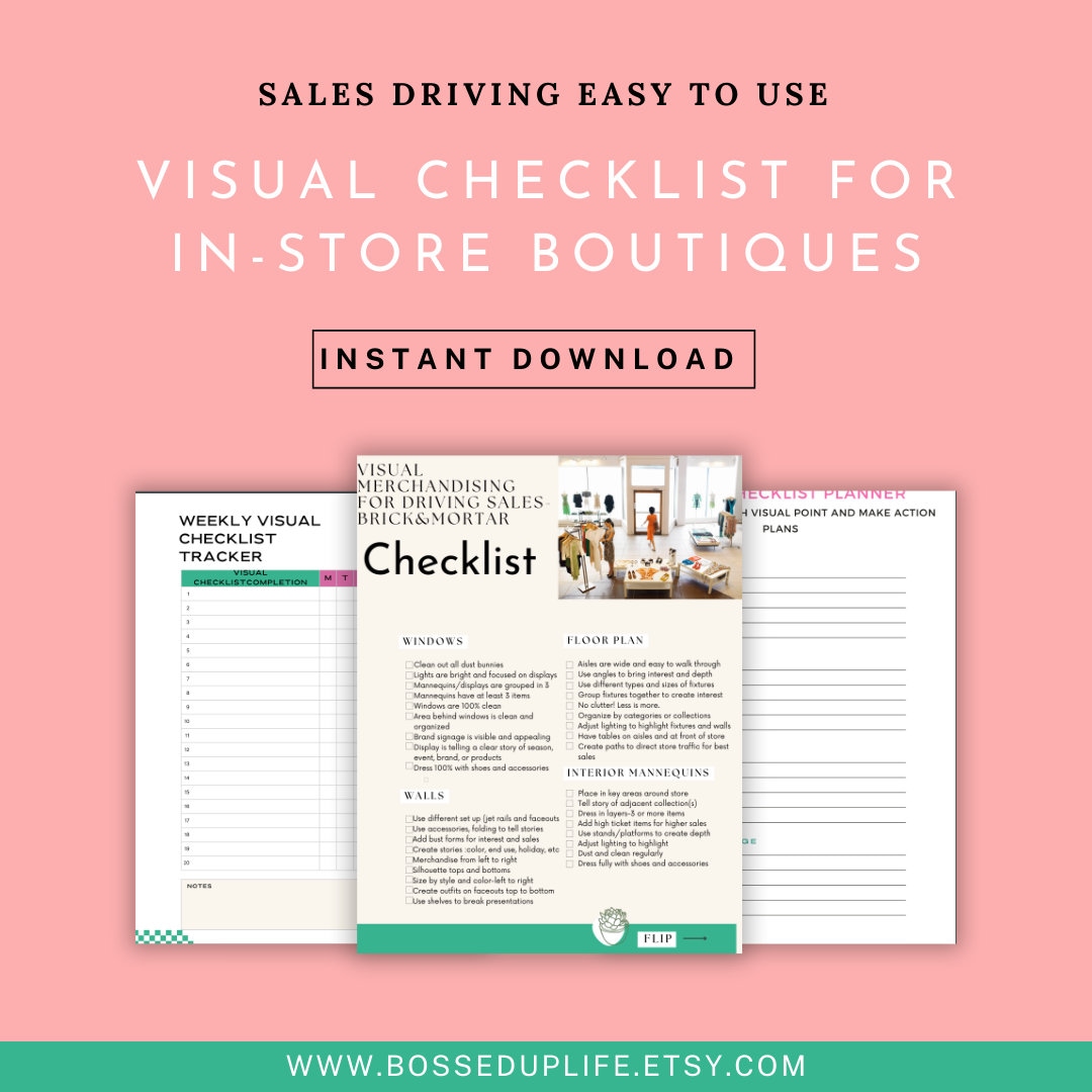 Ultimate Visual Merchandising Checklist for Boosting Boutique Sales - Etsy