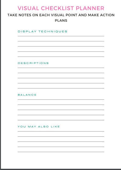 Digital Visual Merchandising Checklist for Online Boutique Sales ...