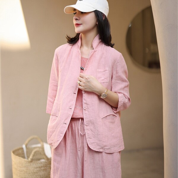 Womens Linen Suit - Etsy