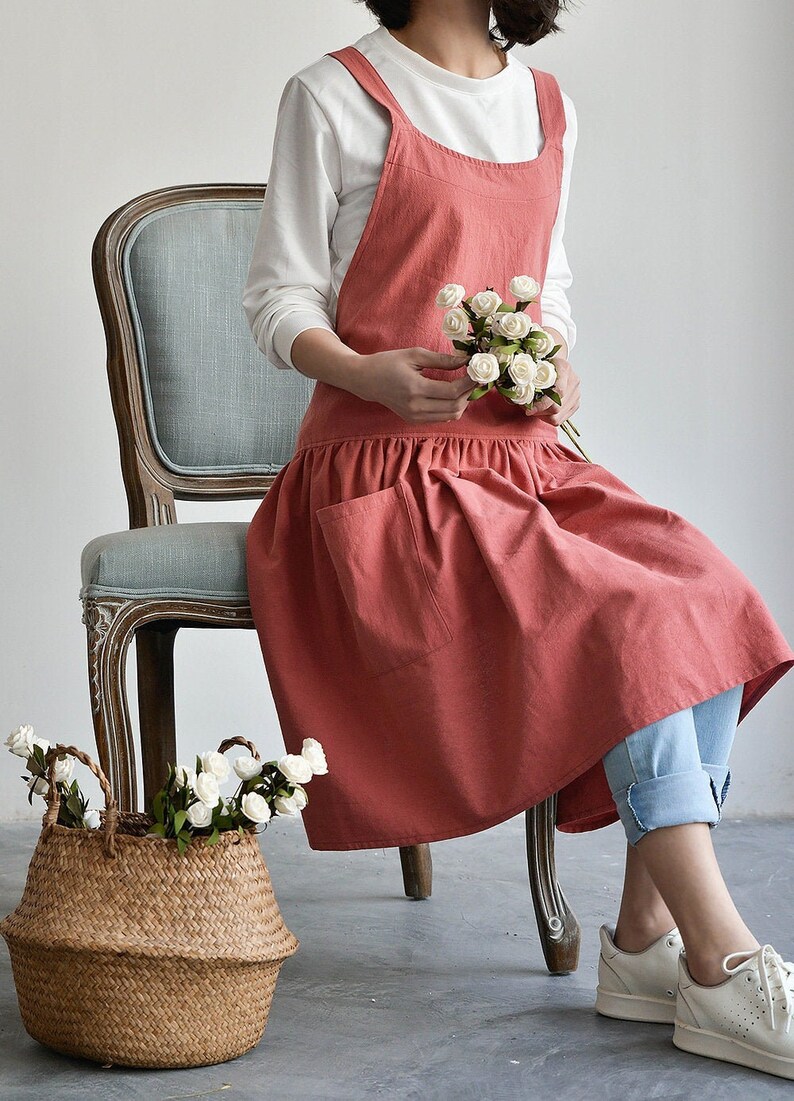Linen Aprons/ Apron for Women/apron Dress - Etsy