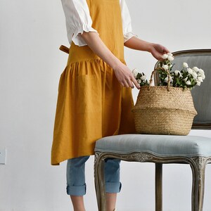 Linen Aprons/ Apron for Women/apron Dress - Etsy
