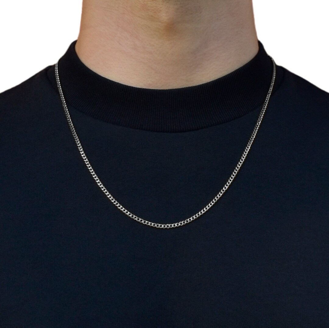 CONNELL CHAIN Thick Curb Chain Soldered Chain Silver Plated Chain ...