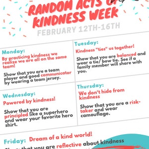 RAK Week Flyer *canva Link* - Etsy