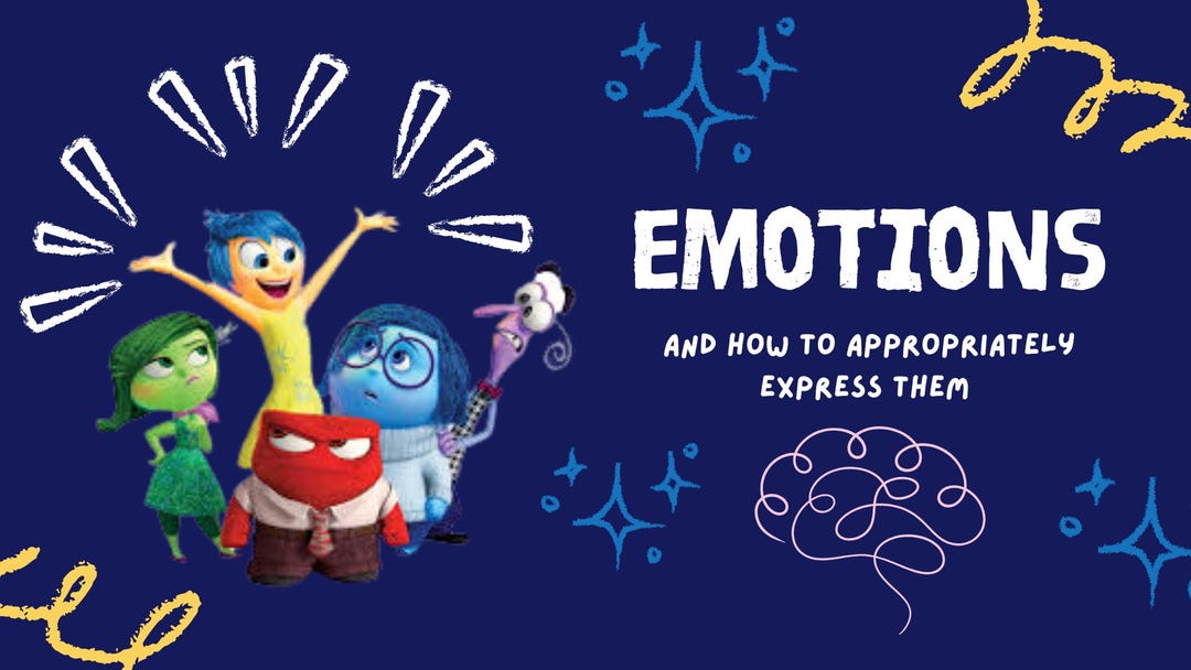 Emotions (inside Out) Lesson - Prek - Etsy