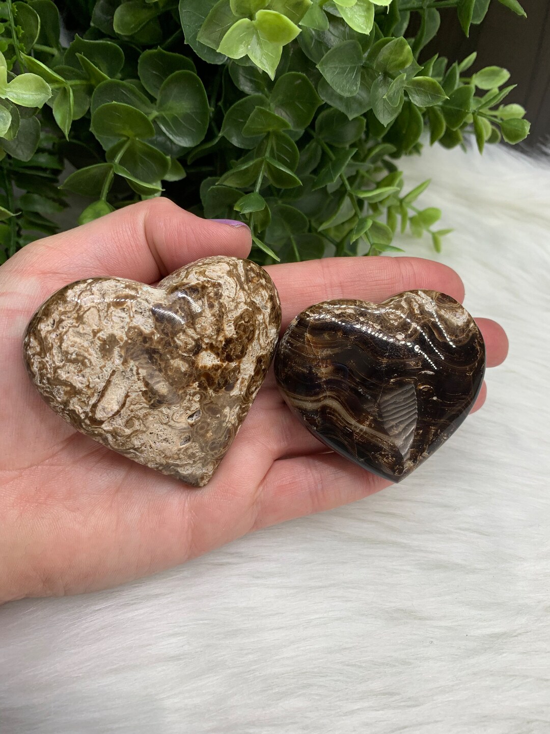 CHOCOLATE Calcite Heart Aka Brown Aragonite Heart Crystal Heart Calcite ...