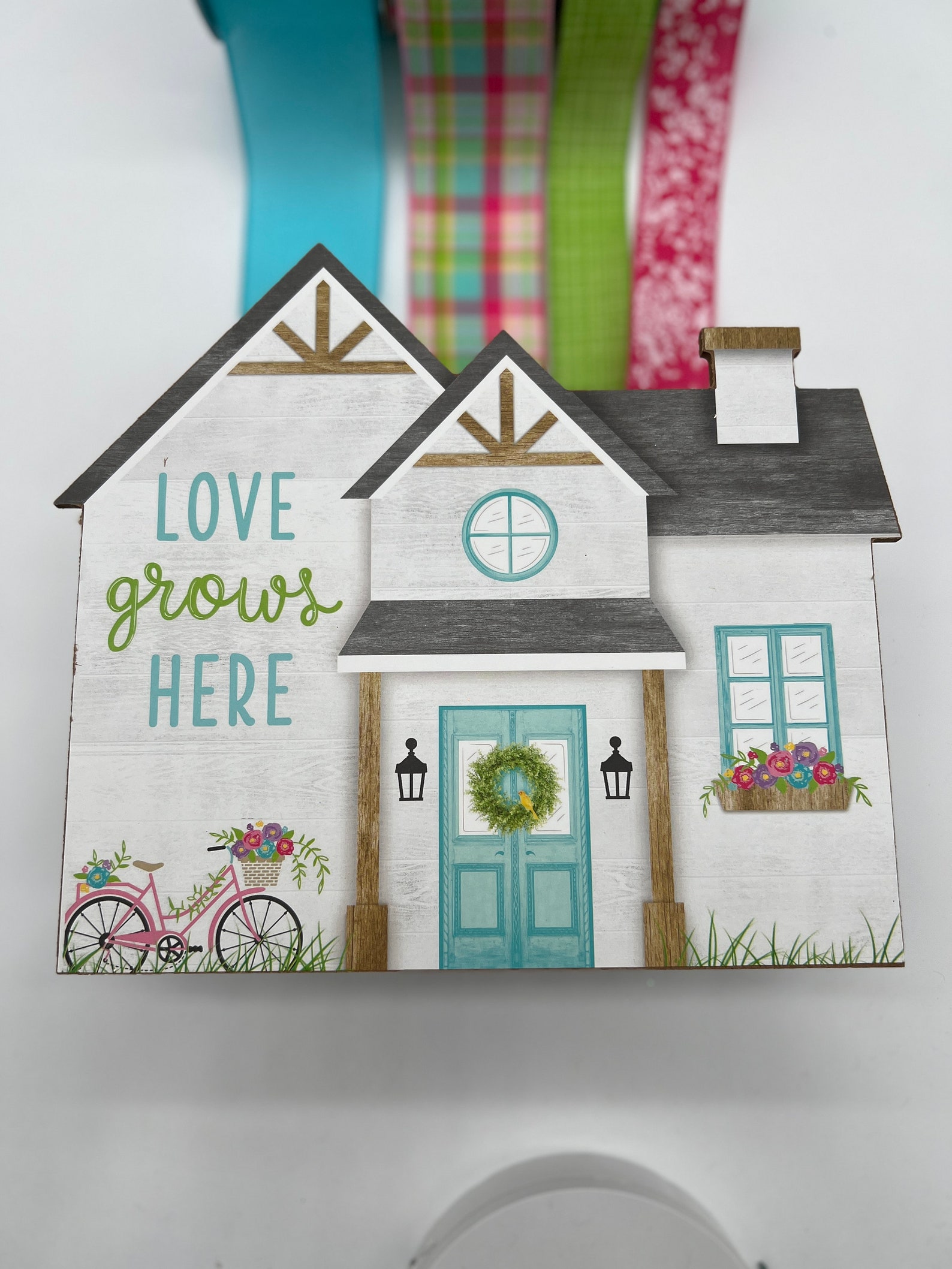 DIY Spring Wreath Kit, Wreath Supplies, Wreath Kit, DIY Project, Sign ...