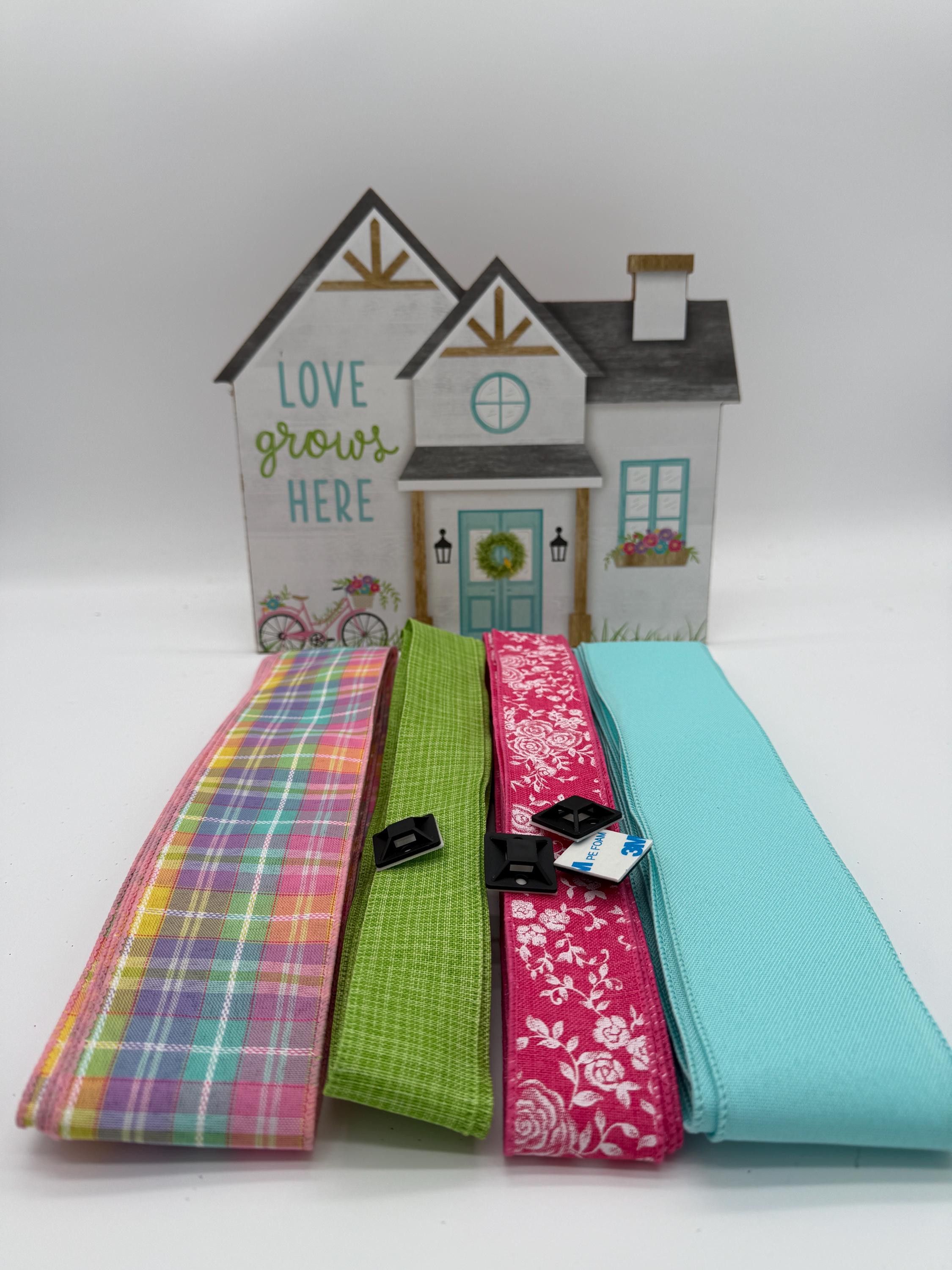 DIY Spring Wreath Kit, Wreath Supplies, Wreath Kit, DIY Project, Sign ...