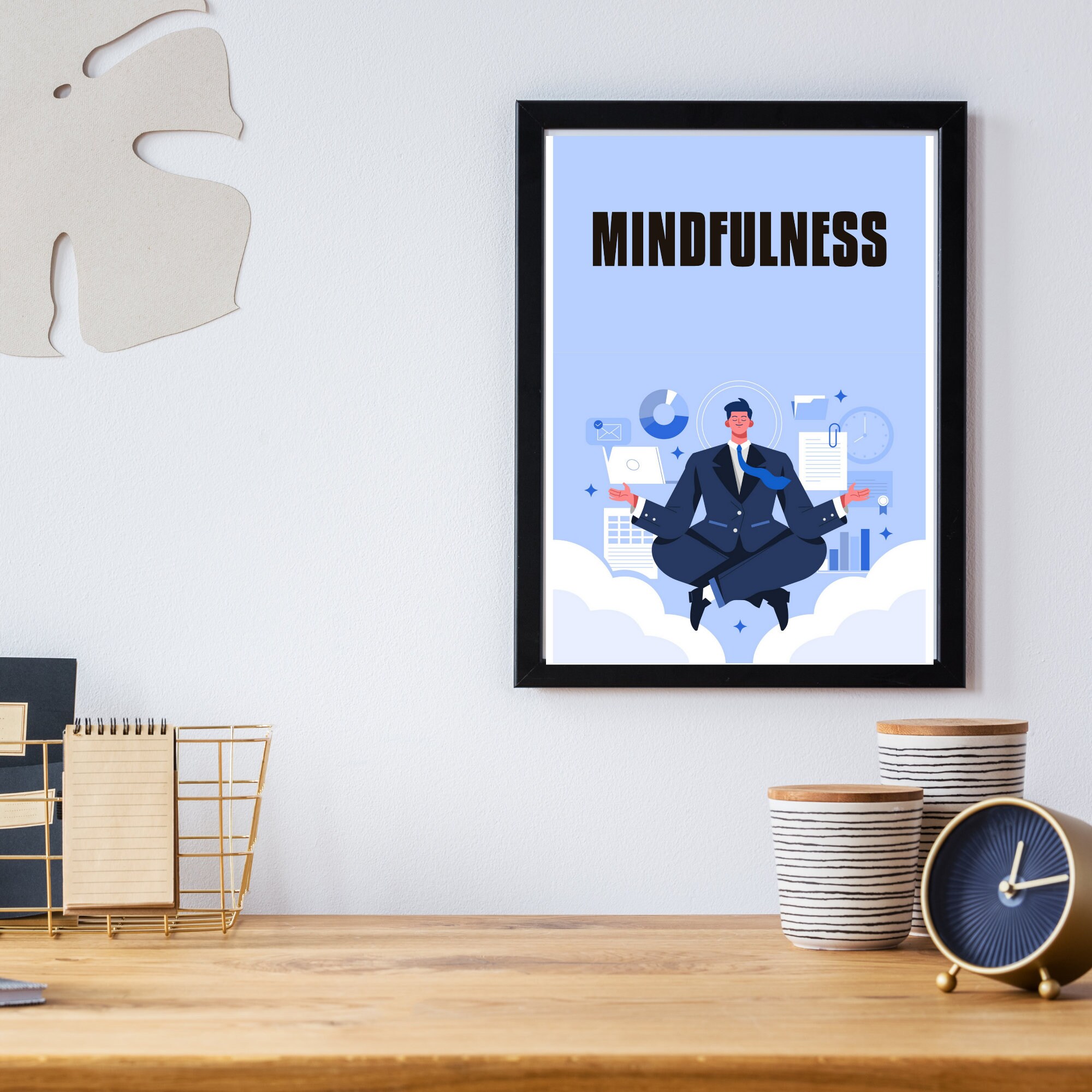 Mindfulness at Work Mindfulness Poster HR Wall Decor | Etsy