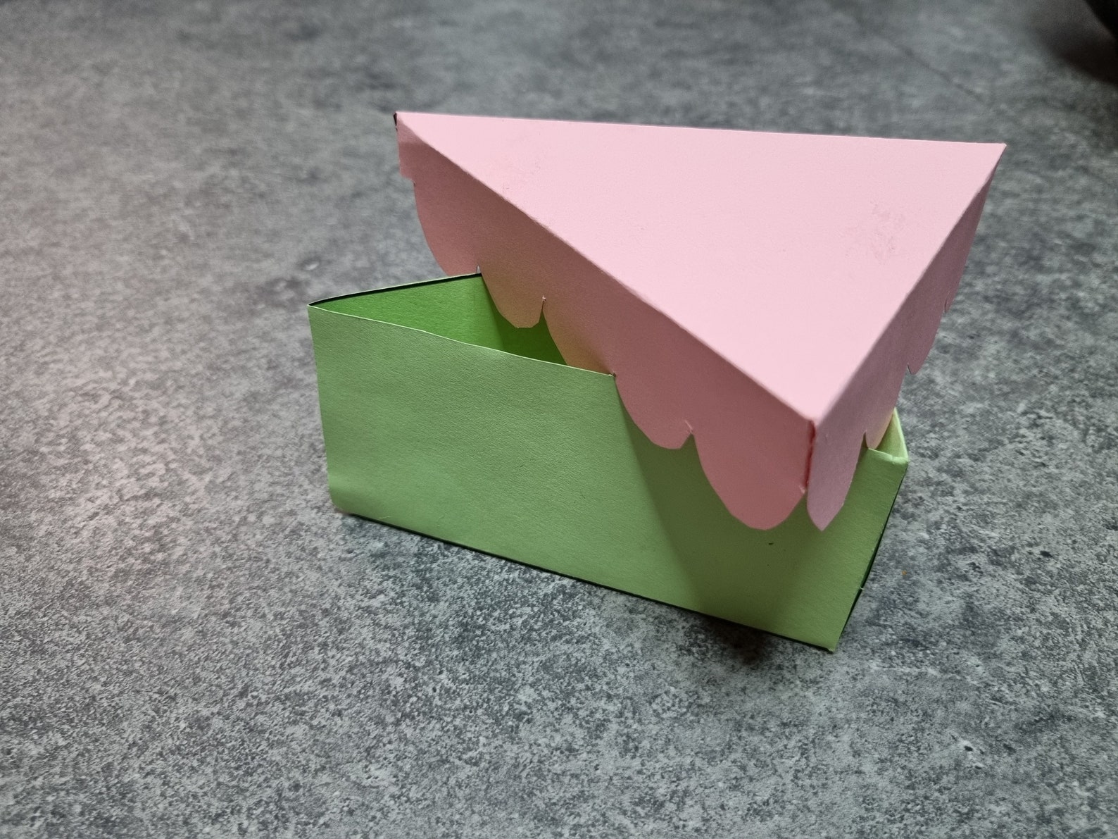 Cake Slice Box Template, Cake Slice Favor Box SVG, DXF, Png, PDF A4/ 8 ...