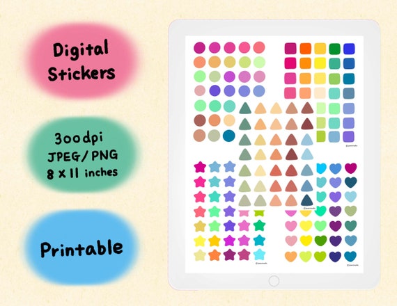 Digital Stickersdigital Planner Stickersgoodnotes | Etsy