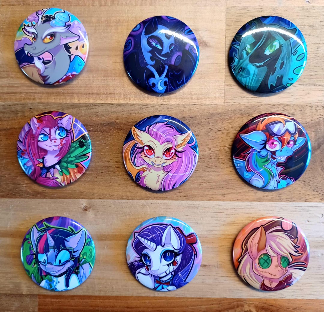 Mlp Villains Buttons - Etsy