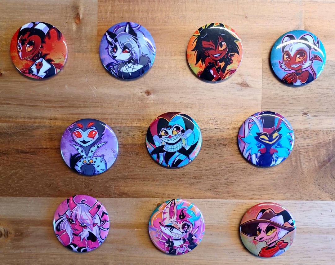 Helluva Boss Buttons - Etsy UK