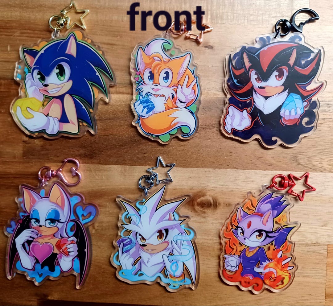 Sonic Doublesided Keychains - Etsy