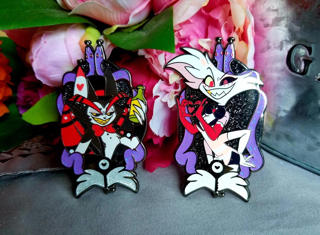 Angel and Husk Portrait Pins - Etsy