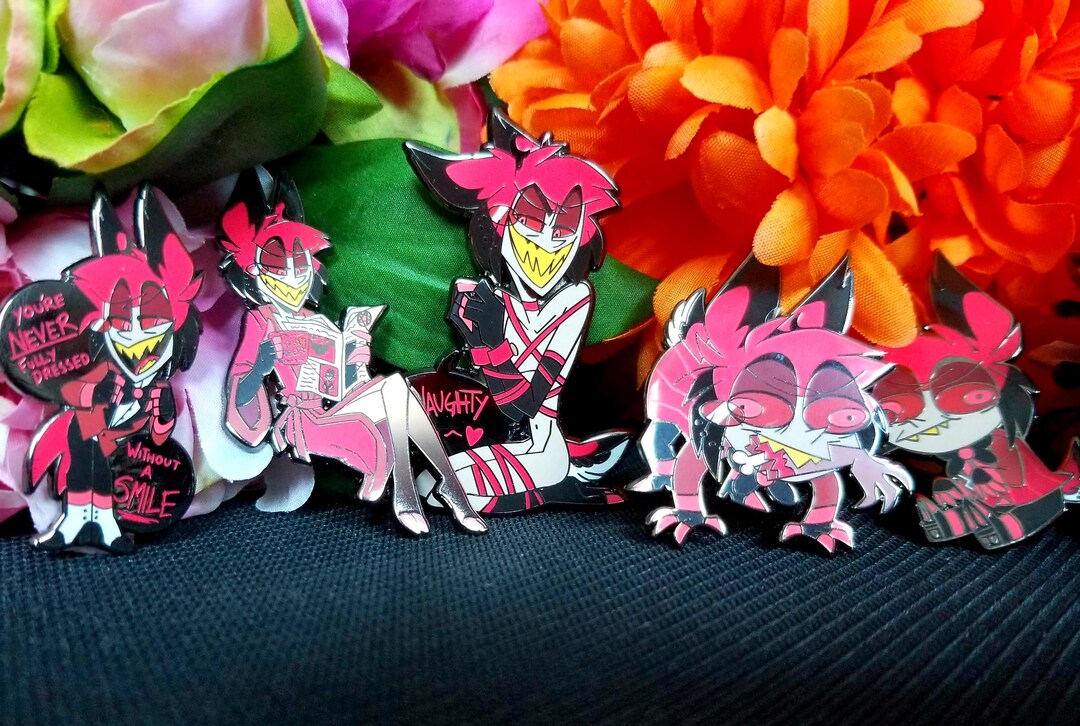 Spicy Meat-a-ball (and Cryptid) Alastor Pins - Etsy Australia