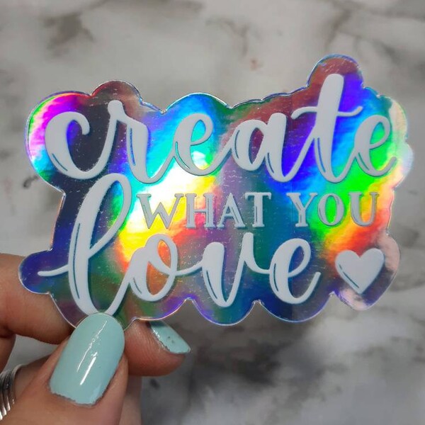 Holographic Sticker - Etsy